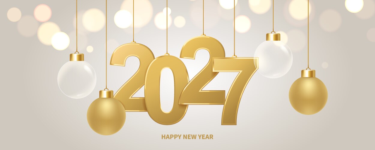 Happy new year 2027 Royalty Free Vector Image - VectorStock