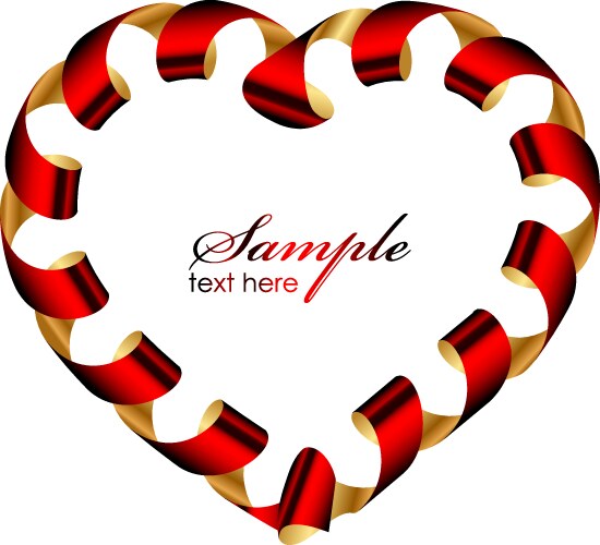 Red ribbon Royalty Free Vector Image - VectorStock