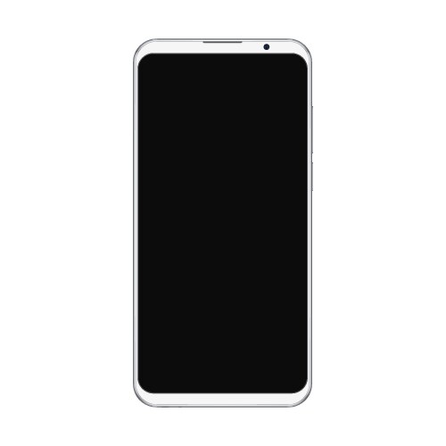 Smart mobile phone transparent png mockup Vector Image