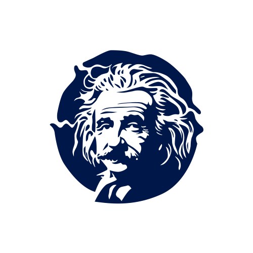 Albert einstein portrait Royalty Free Vector Image