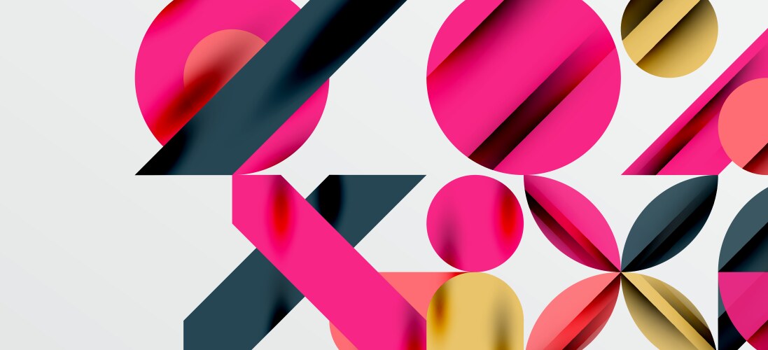 Geometric neo patterns abstract background Vector Image