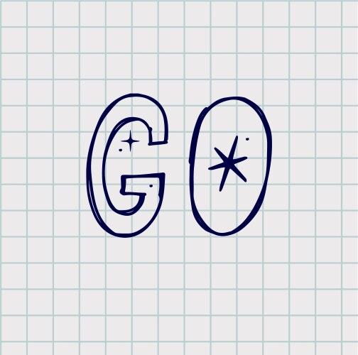 Go vote multiply font text typography word Vector Image