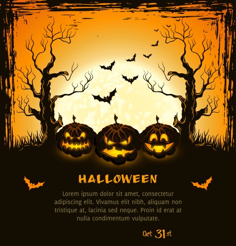 Halloween Background Black Orange Vector Images (over 65,000)