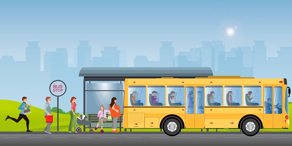 Bus Stop Cartoon Vector Images (over 2,900)