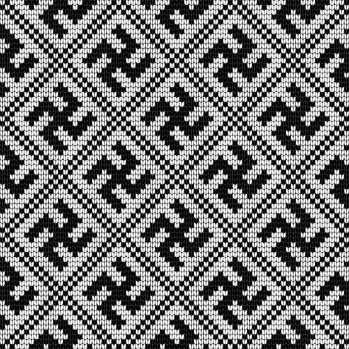 Swastika ornament seamless pattern Royalty Free Vector Image