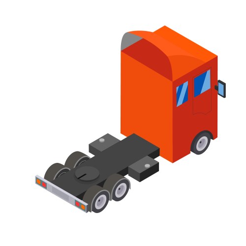 Car crash accident on road lorry truck Royalty Free Vector