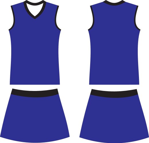 Cheerleading uniforms template Royalty Free Vector Image