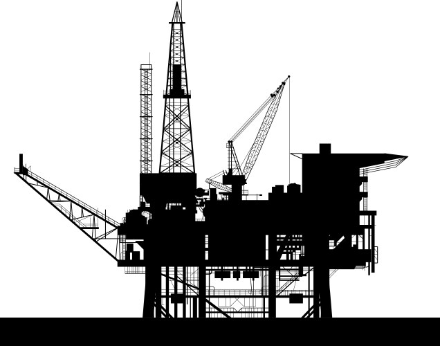 Oil Rig Silhouette Vector Images (over 5,600)