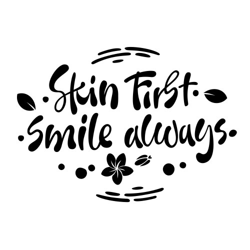 Always smile - hand lettering inscription text Vector Image