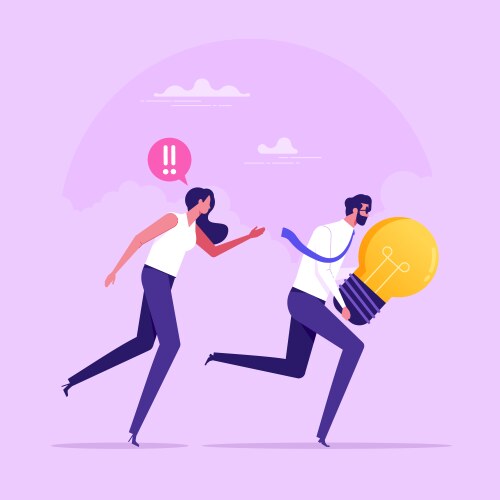 Concept of copyright infringement Royalty Free Vector Image