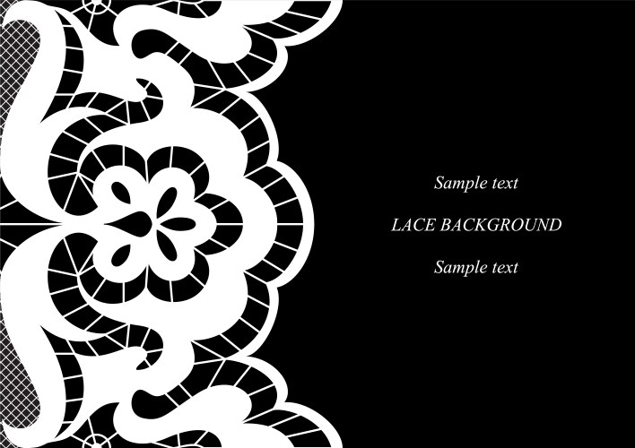 Realistic lace Royalty Free Vector Image - VectorStock