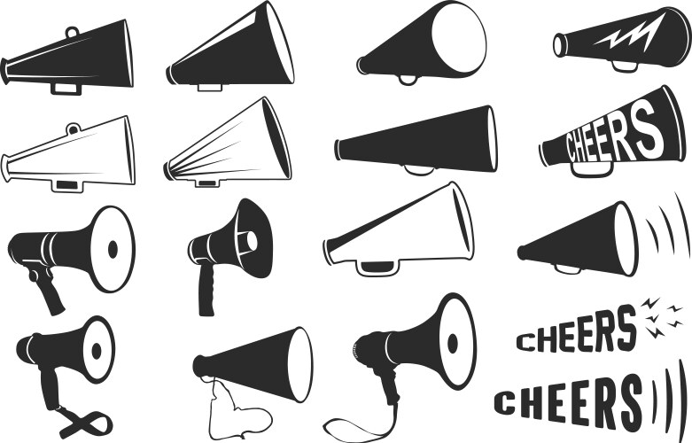 Cheerleader Megaphone Vector Images (over 290)