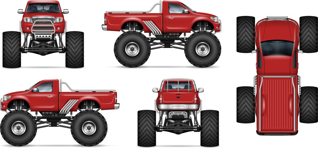 Monster Truck Vector Images (over 3,200)