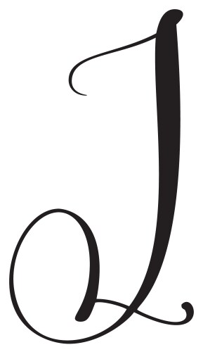 Cursive Font Letter I Vector Images (over 230)