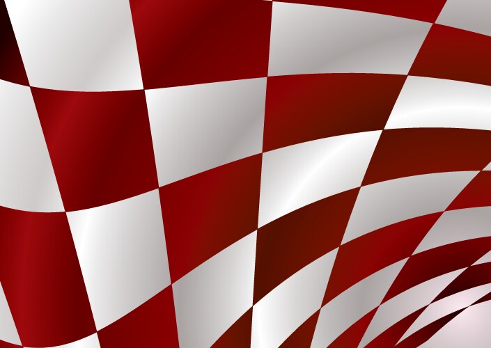 Checkered corner red Royalty Free Vector Image