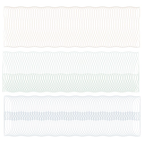 Watermark guilloche pattern Royalty Free Vector Image