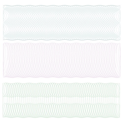 Watermark guilloche pattern Royalty Free Vector Image