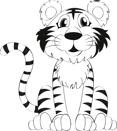 Tiger Outline Vector Images (over 9,300)