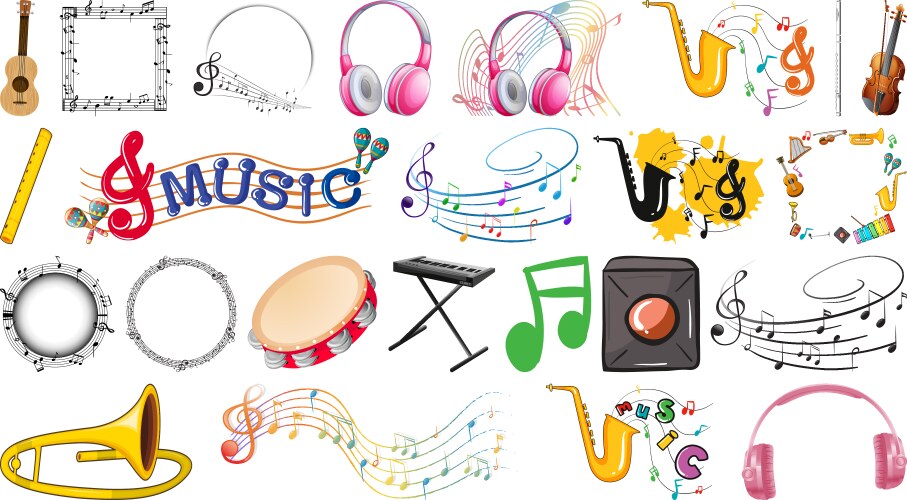 Musical backgrounds Royalty Free Vector Image - VectorStock