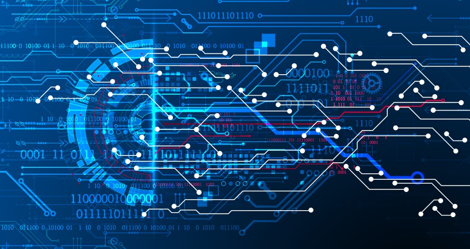 Abstract background on technological Royalty Free Vector