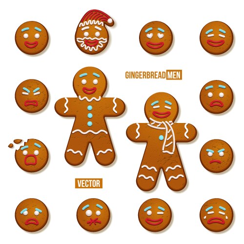 Face Gingerbread Man Vector Images (over 1,600)