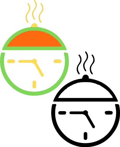 Evolution of fast food past to present Royalty Free Vector