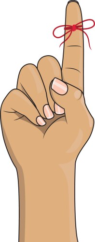 Strring Finger Remember Clipart Remember Finger Vector Images (over