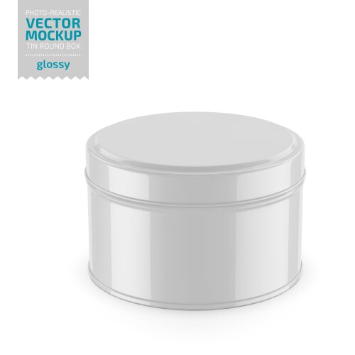 Round box template Royalty Free Vector Image - VectorStock
