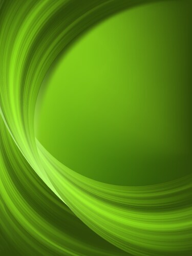Fresh green swirl background Royalty Free Vector Image