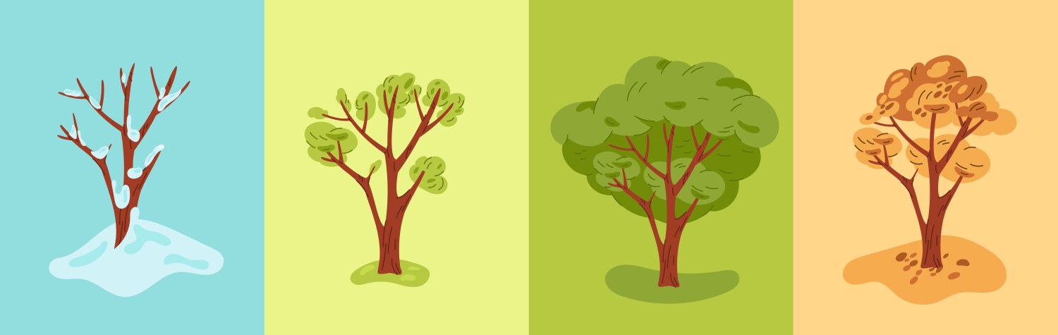 Four Seasons Cartoon Vector Images (over 2,100)