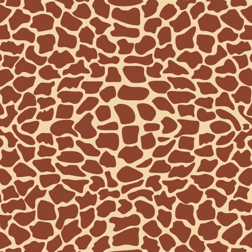 Animal pattern giraffe seamless african wildlife Vector Image