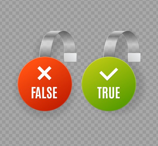 True False Symbol Vector Images (over 1,700)