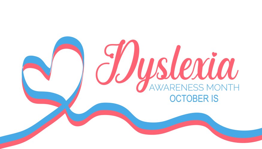 Dyslexia awareness month Royalty Free Vector Image