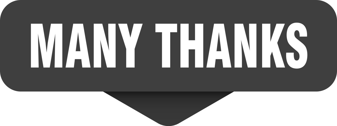 Many Thanks Vector Images (over 400)