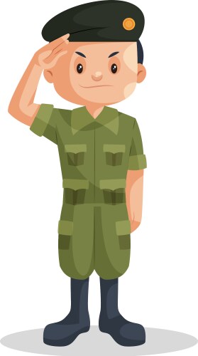 Chibi soldier Royalty Free Vector Image - VectorStock