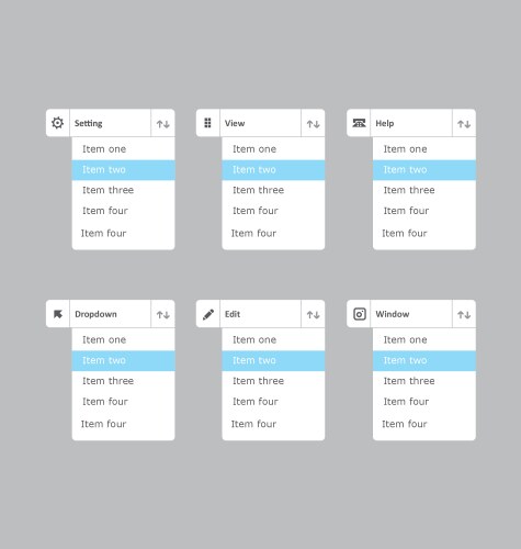 Web circle menu Royalty Free Vector Image - VectorStock