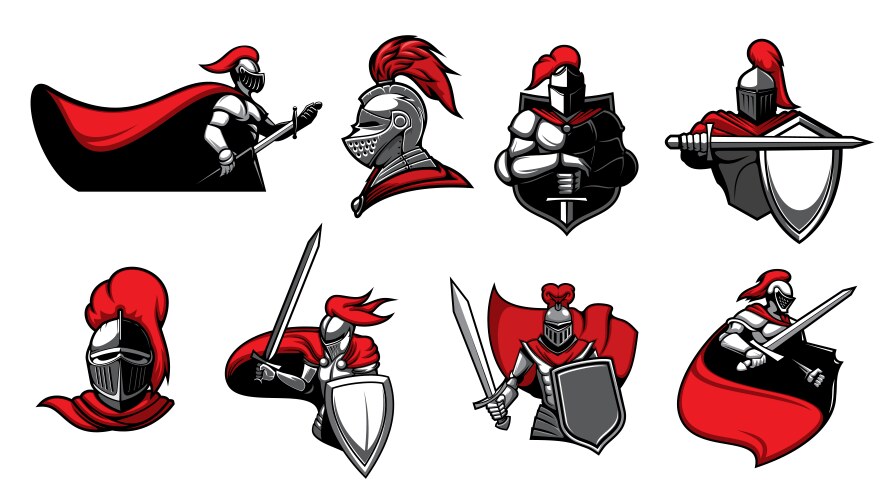 Helmet Knight Medieval Shield Swords Vector Images (over 6,200)