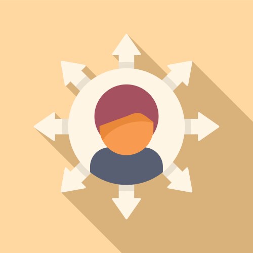 Hard coping skills icon simple work Royalty Free Vector