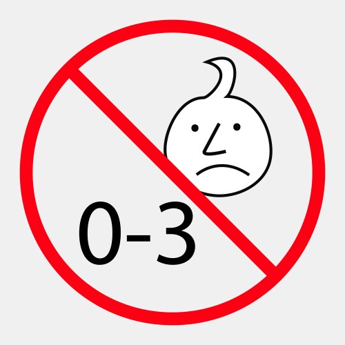 Small Parts Choking Hazard Warning Sign – Royalty-Free Vector | VectorStock