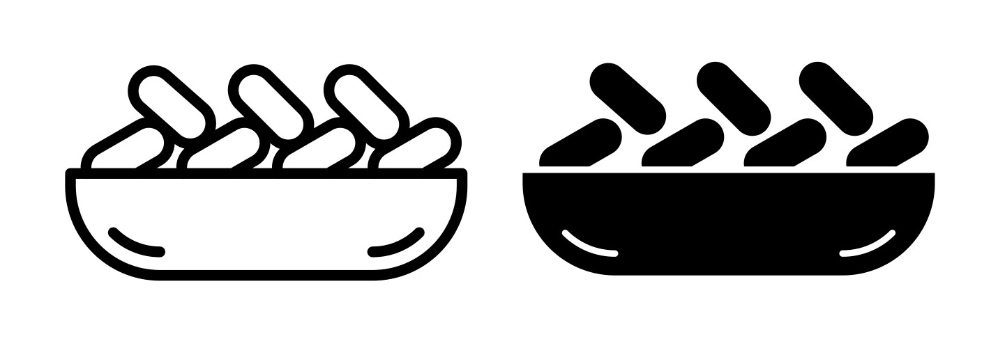 Islamic food date icon set ramadan Royalty Free Vector Image