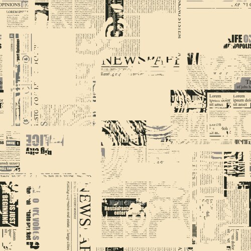 Old newspaper texture Royalty Free Vector Image