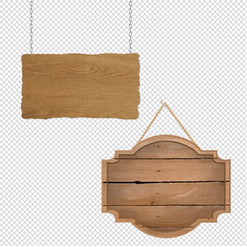 Blank street sign isolated transparent background Vector Image