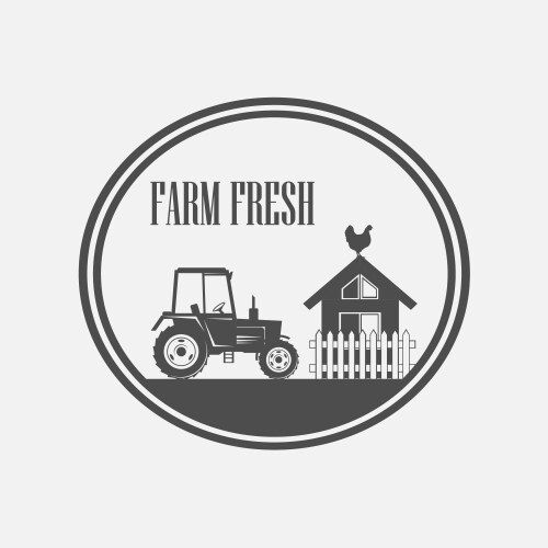 Fresh farm produce Royalty Free Vector Image - VectorStock