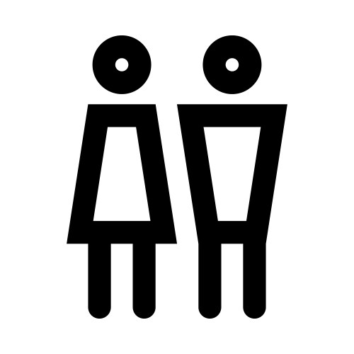 Men and women icon Royalty Free Vector Image - VectorStock