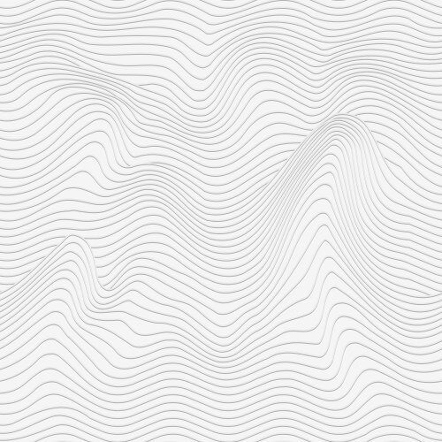 Wave Lines Pattern Thin Black Wavy Isolated Vector Image