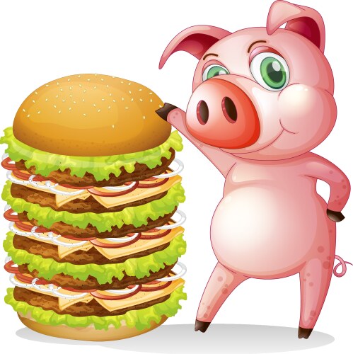 Pig Royalty Free Vector Image - VectorStock