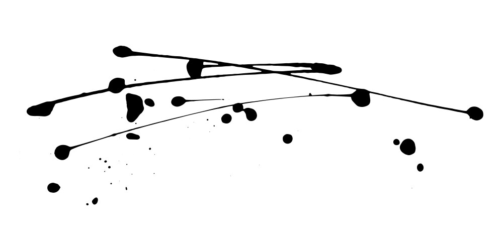 Underline hand drawn paint template for text Vector Image