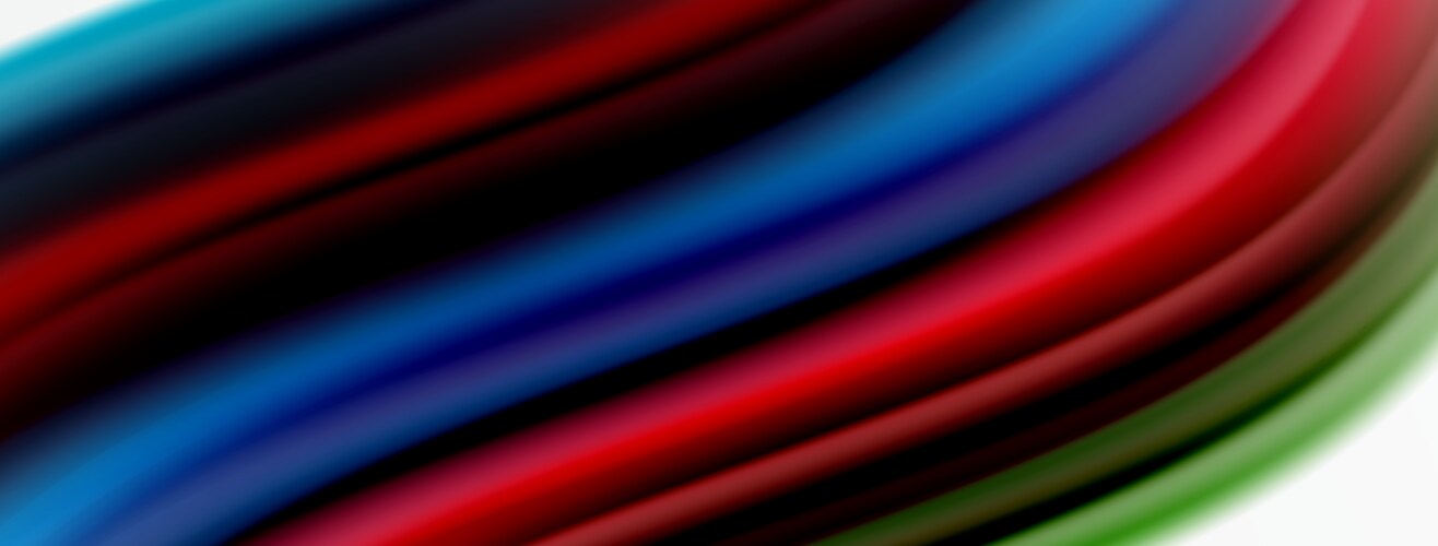 Rainbow color silk blurred wavy line background Vector Image