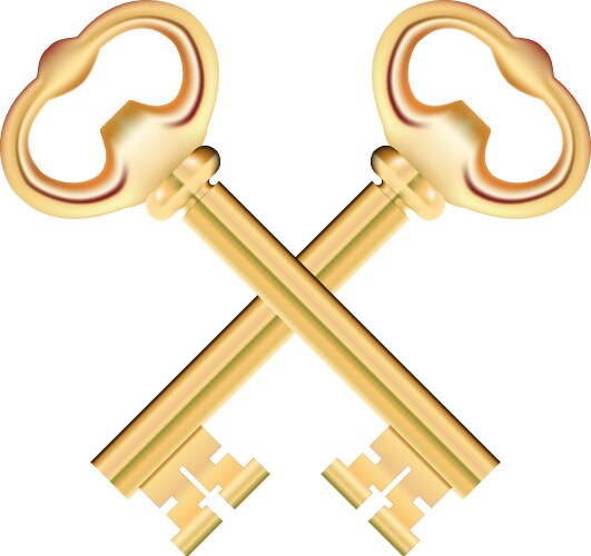 3d golden music notes isolated on white Royalty Free Vector