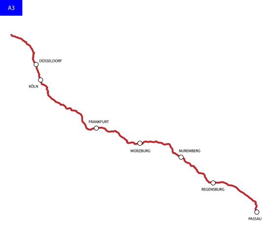 Detailed map of the germany Royalty Free Vector Image